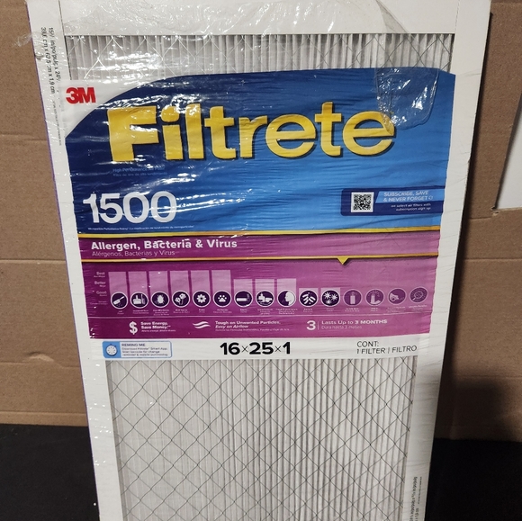 3m | Other | 3m Filtrete 6x25x1 Air Filter Mpr 150 Allergen Bacteria Virus Merv 12 | Poshmark